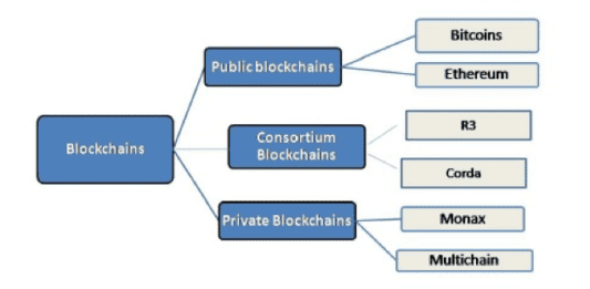 What are the different types of Blockchains and their Components?