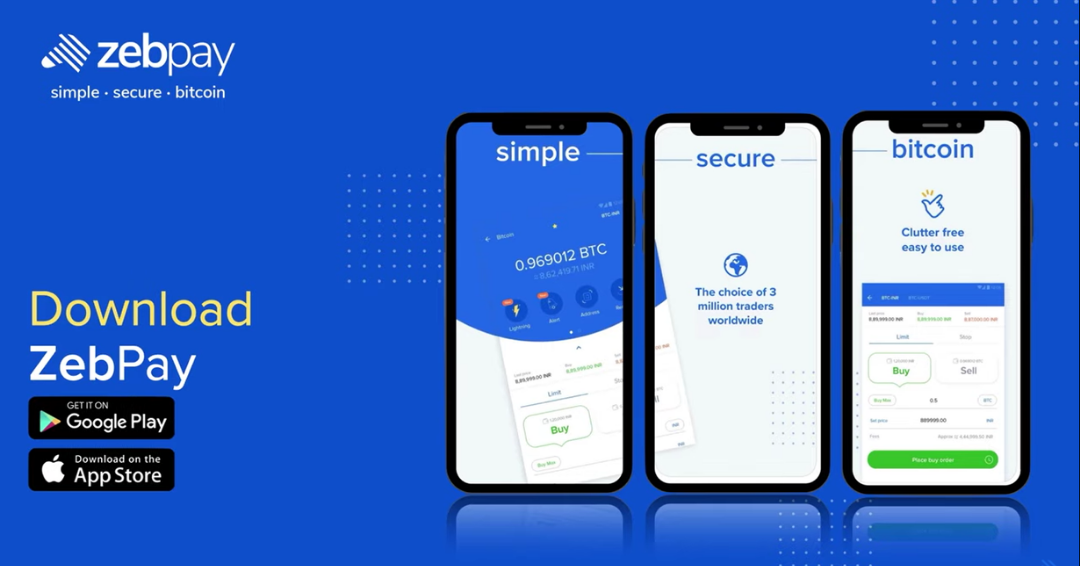 How to Buy Bitcoin, XRP, Litecoin from Zebpay App with INR (₹)?